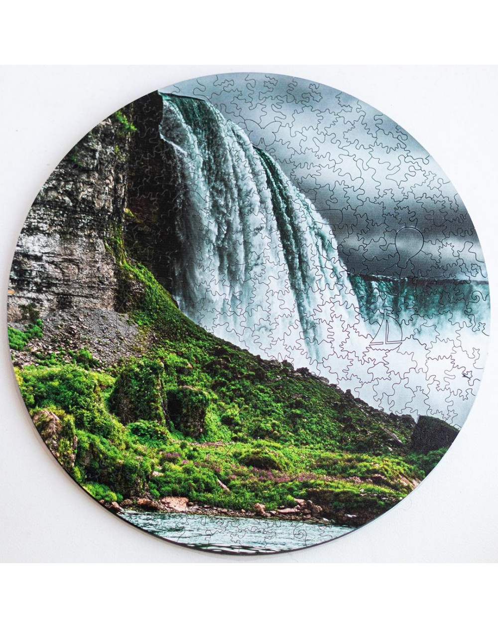 Drewniane Puzzle Wodospad Niagara 167 szt. ROZMIAR 30cm ilość elementów 167 Drewniane Puzzle Wodospad Niagara 167 szt. ROZMIAR 30cm ilość elementów 167
